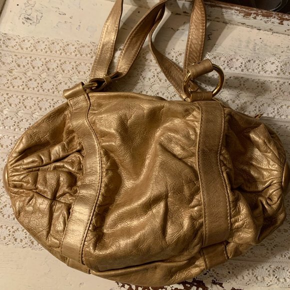 Junior Drake | Bags | Junior Drake Medium Gold Bag | Poshmark